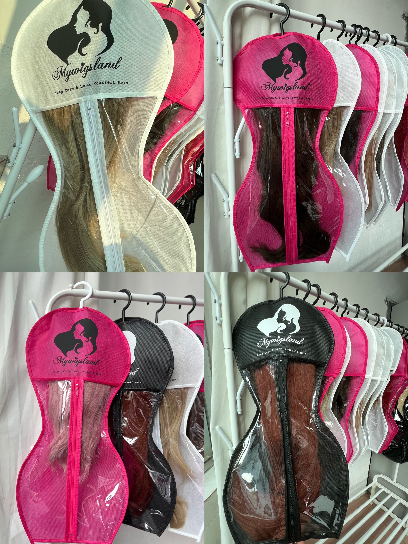 New Design Hourglass-Shaped Wig Storage Bag with Hanger, Wig Storage O ...