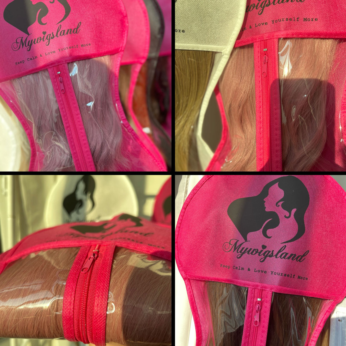 New Design Hourglass-Shaped Wig Storage Bag with Hanger, Wig Storage O ...